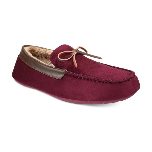 Club Room | Shoes | Club Room Mens Bomber Moccasin Slippers Red Nwt ...